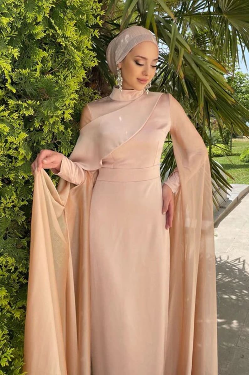 Modest Prom Dress Eid Dress, Islam Dress,modern Abaya,satin Abaya ...