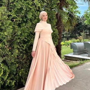 Muslim Wedding Dress,modest Prom Dress,bridesmaid Abaya, Hijab Dress ...