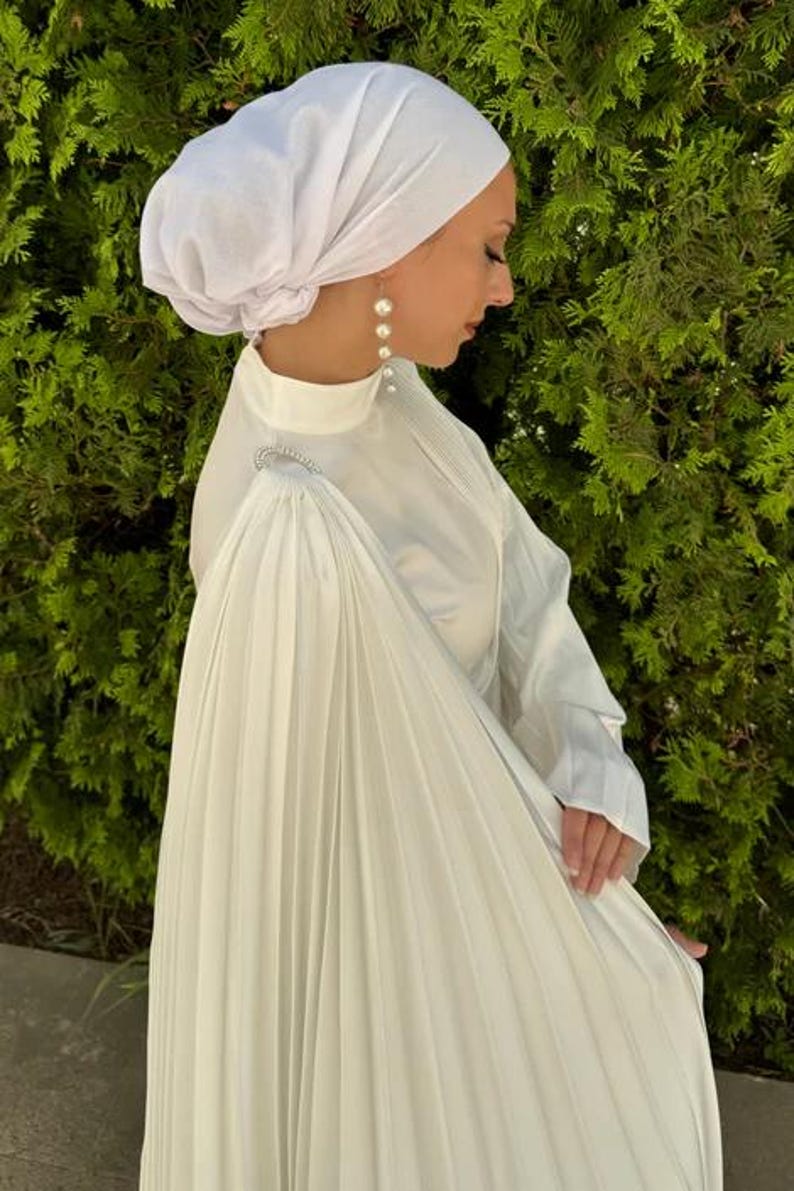 Muslim Wedding Dress,modest Bridal Abaya,evening Gown Hijab Dress,islam ...