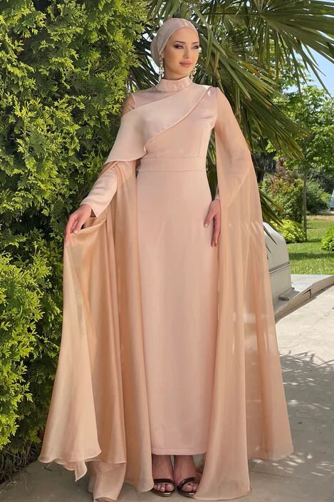 Modest Prom Dress Eid Dress, Islam Dress,modern Abaya,satin Abaya ...