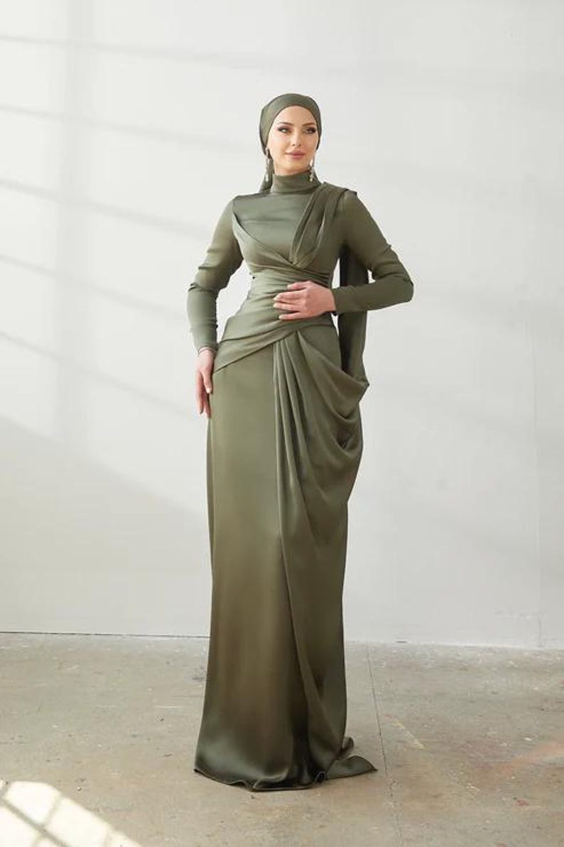 Muslim Wedding Dress, Evening Dress, Modest Formal Dress, Hijab Dress ...