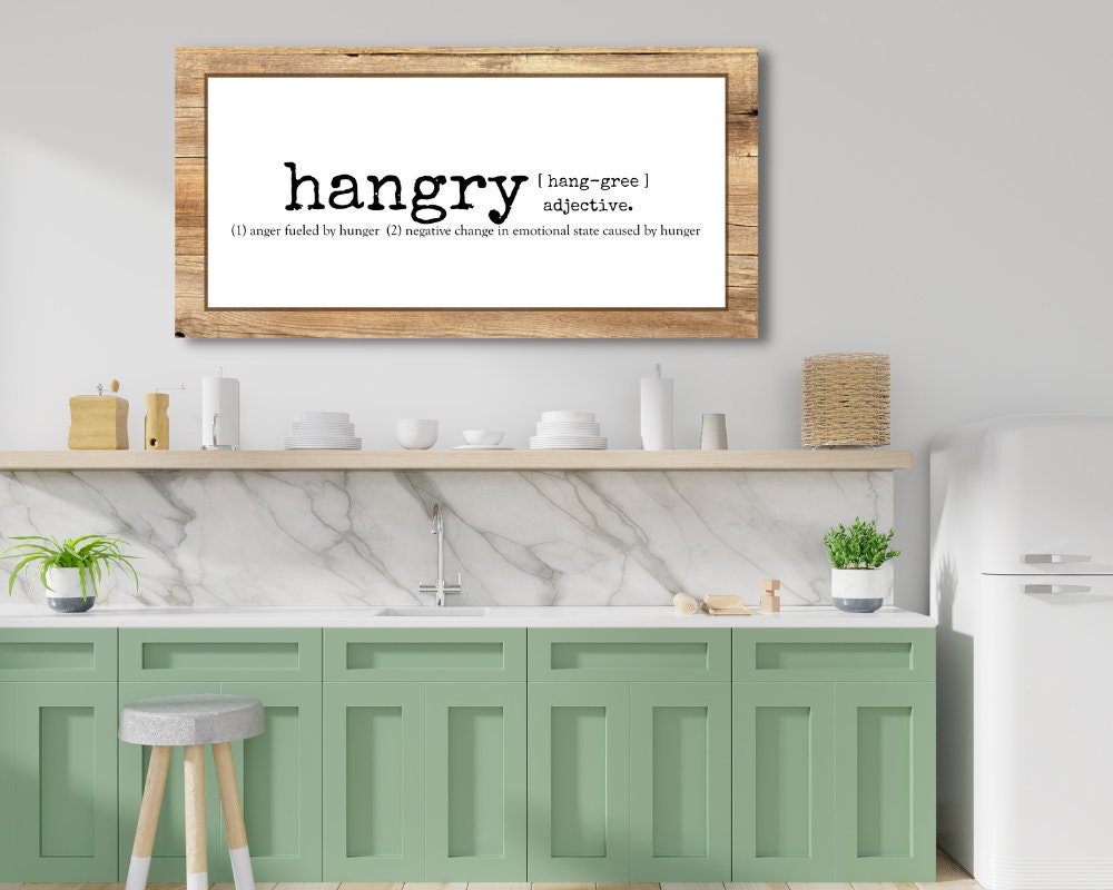Hangry Definition SVG EPS PNG Dxf Cutting Board Graphic - Etsy