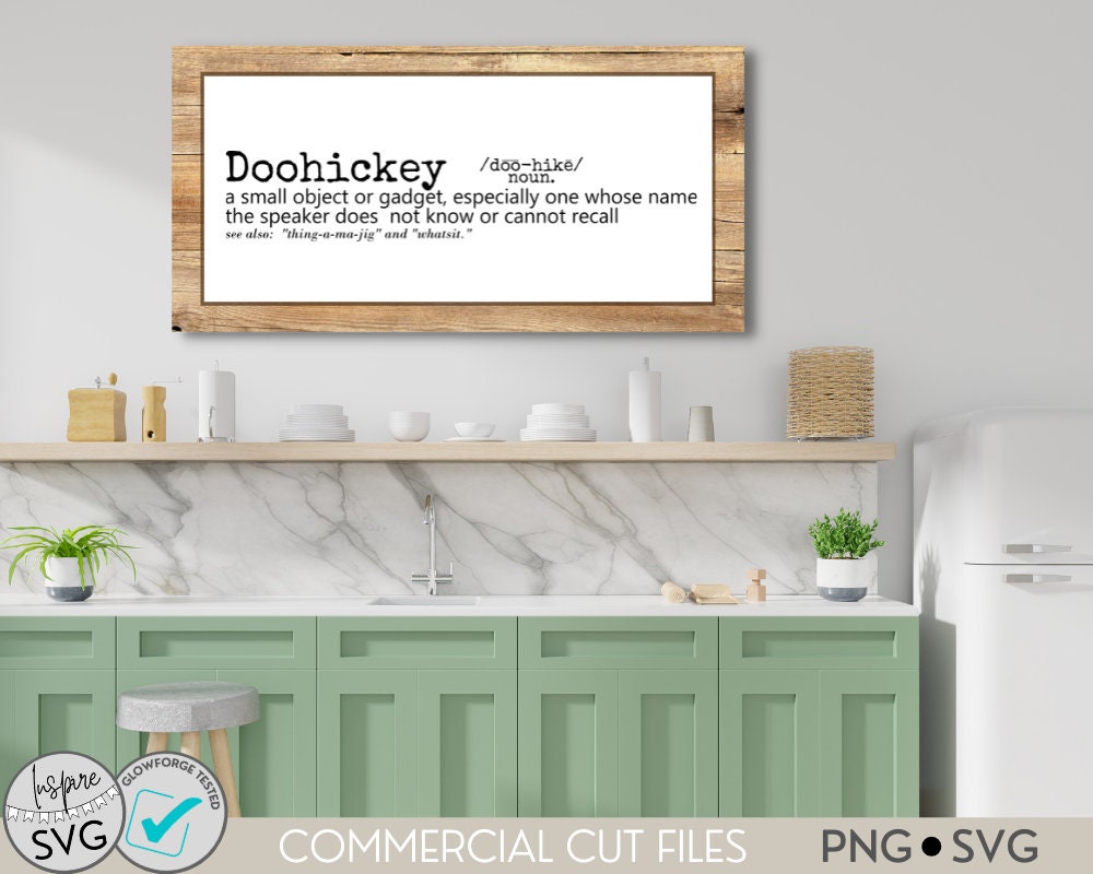 Doohickey Definition SVG PNG Cutting Board Graphic | Etsy