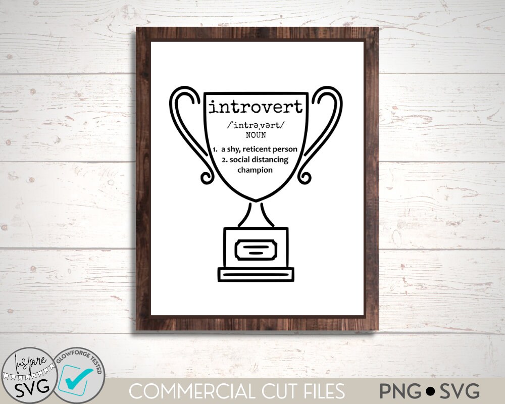 Introvert Definition SVG File Digital Download Vector - Etsy