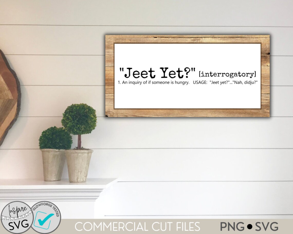 JEET Definition SVG EPS Png Dxf Cutting Board Graphic | Etsy