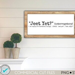 JEET Definition SVG - EPS- Png - Dxf - Cutting Board Graphic - Kitchen ...