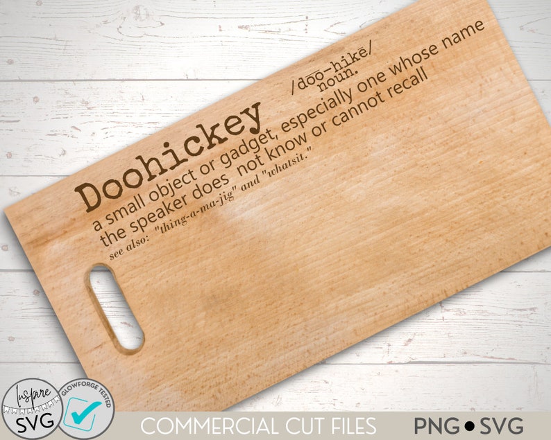 Doohickey Definition SVG PNG Cutting Board Graphic - Etsy