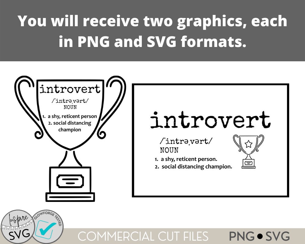 Introvert Definition SVG File Digital Download Vector - Etsy
