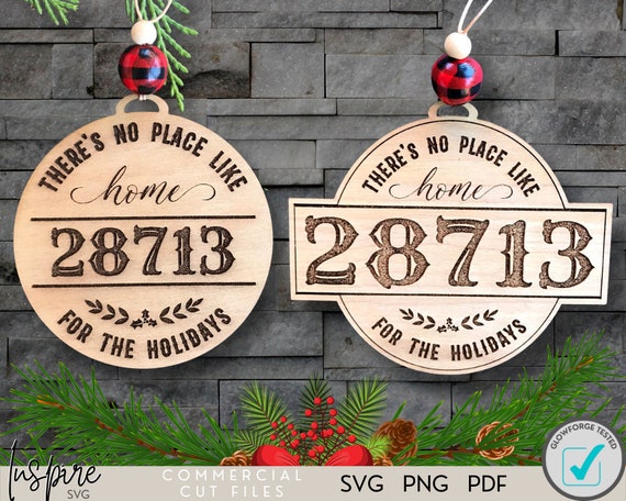 Zip Code Ornament SVG File SVG File Svg PNG Laser - Etsy