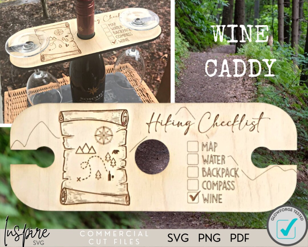 Hiking SVG - Wine Caddy SVG - Wine Butler SVG - Wine Carrier - Svg ...