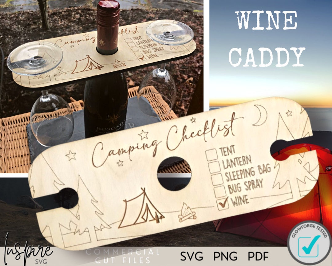 Camping SVG - Wine Caddy SVG - Wine Butler SVG - Wine Carrier - Svg ...