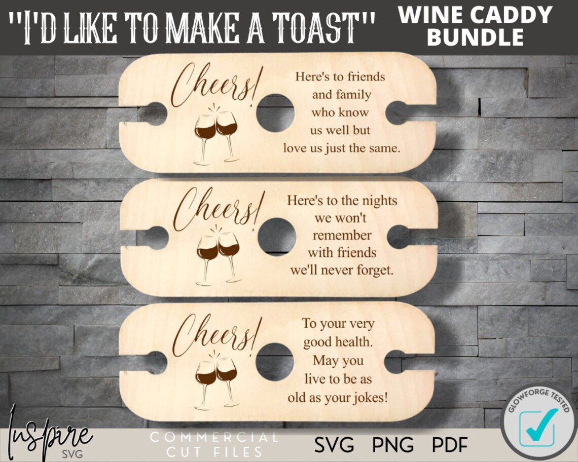 Wine Caddy SVG Bundle Wine Caddy File Wine Themed Bundle - Etsy UK