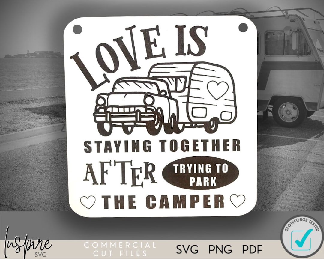 Camper Sign SVG - RV Sign SVG - Camping Svg - Glowforge Svg Files ...