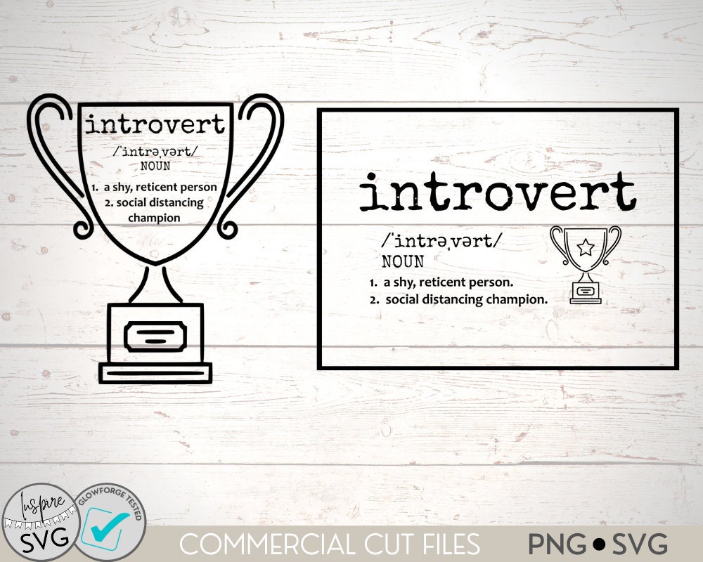 Introvert Definition SVG File Digital Download Vector - Etsy