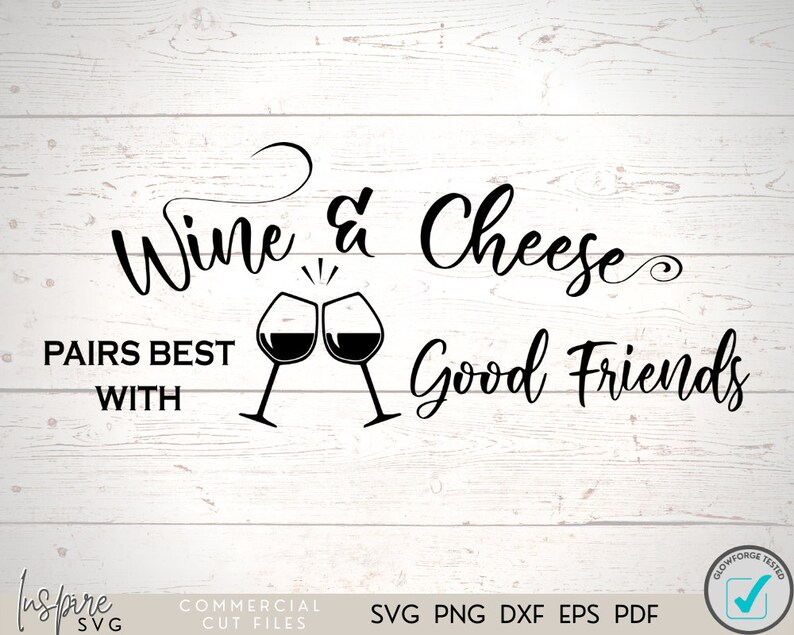 Wine and Cheese SVG Cheese Board Cutting Board SVG Wine - Etsy Australia