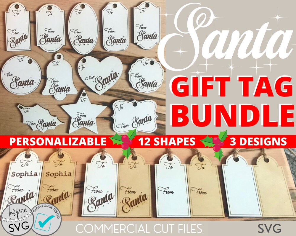 Gift Tag SVG Tag SVG Gift Tags Laser File SVG - Etsy