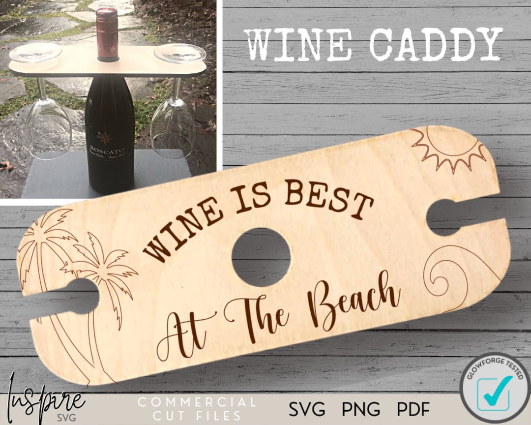 Beach SVG - Wine Caddy SVG - Wine Butler SVG - Wine Carrier - Svg - Png ...