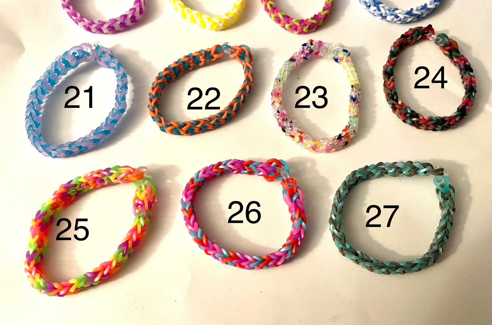 Inverted Fishtail Grab Bag 5 for 5.00 Rubber Band Bracelets - Etsy