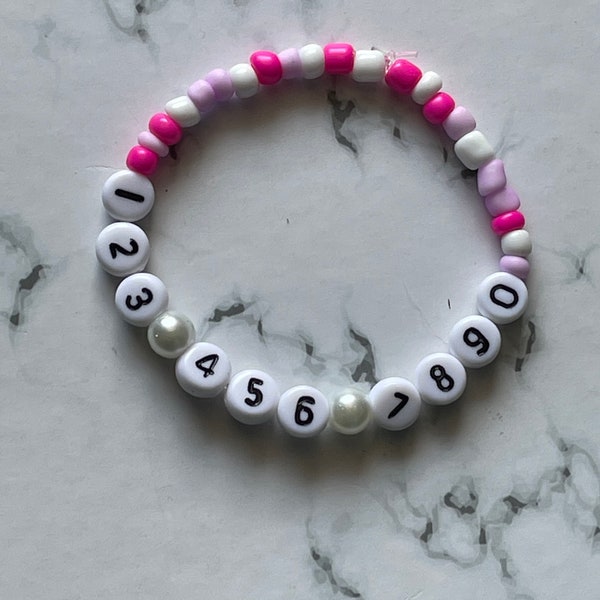 Number Bracelet - Etsy