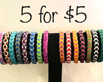 Custom Rubber Band Bracelets - Etsy