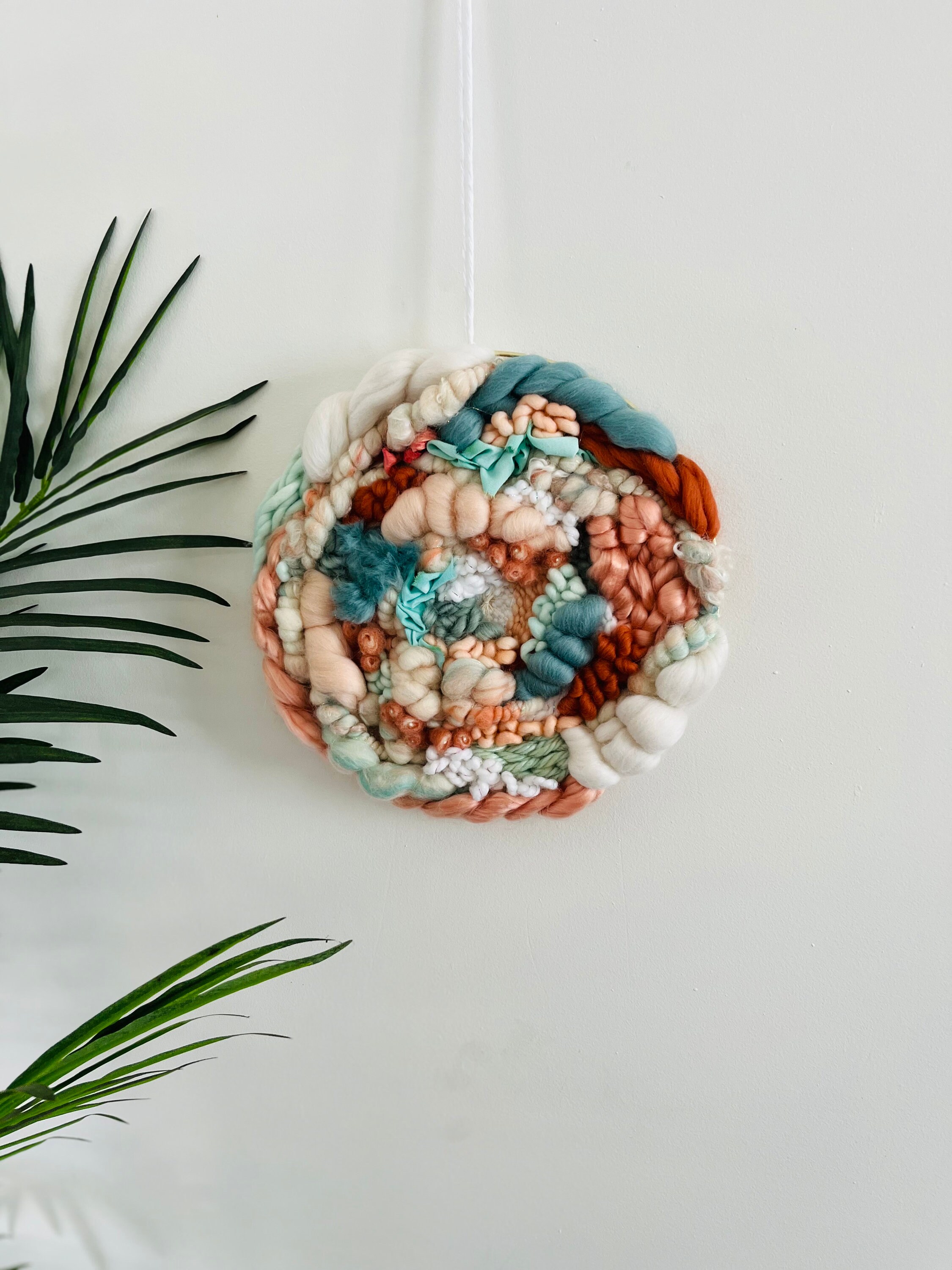 Woven Circle | Handwoven | Handmade | Round | Hoop | Wall Hanging ...