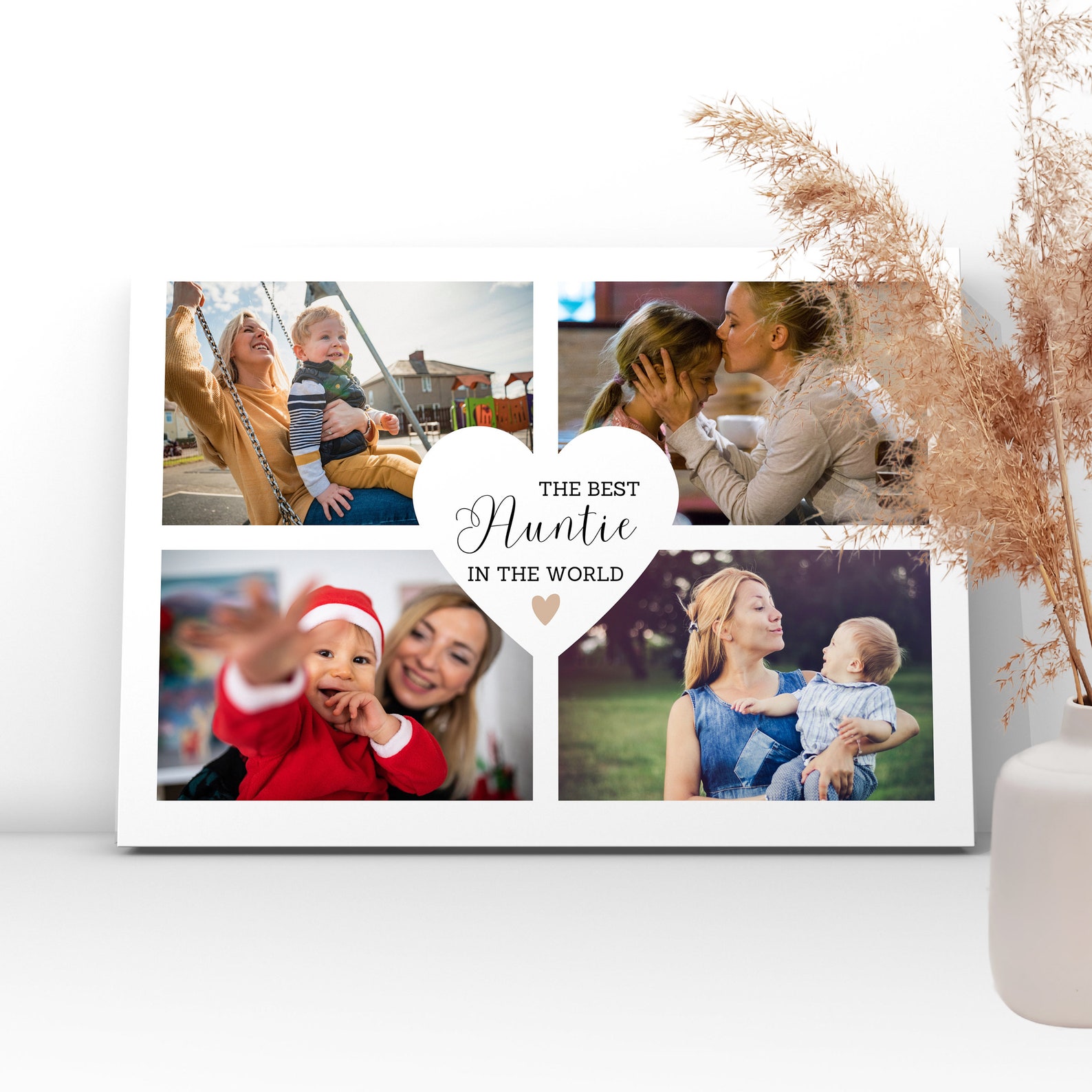 Personalised Framed Best Aunty Photo Print, Gift for Auntie, Best ...