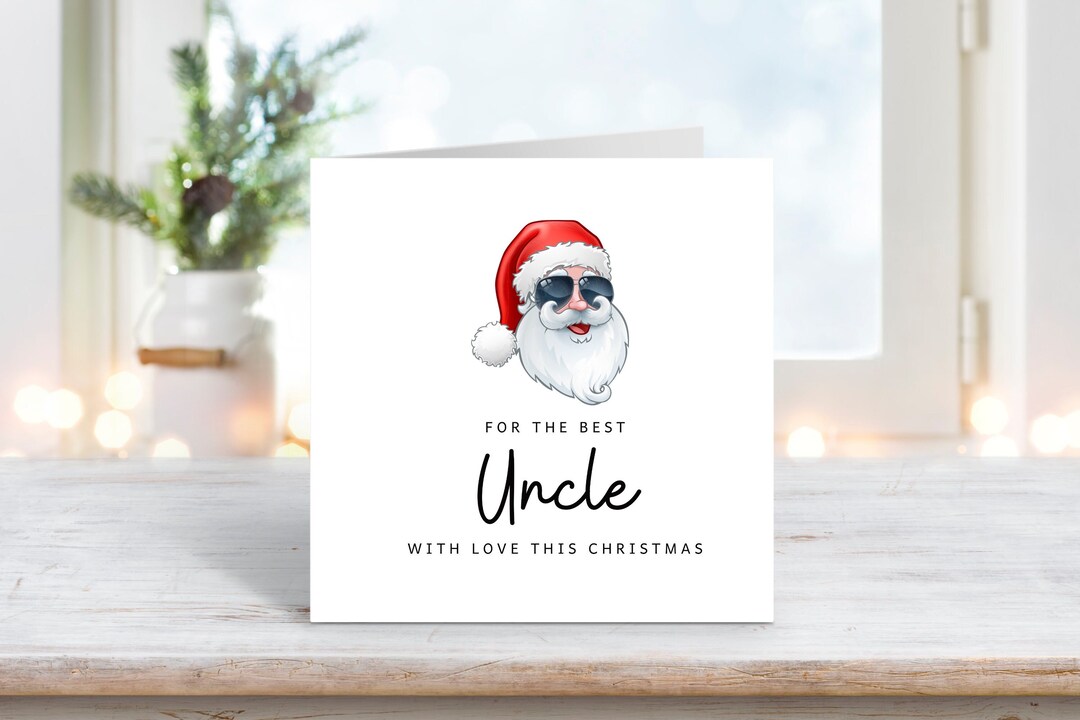 Uncle Christmas Card, Best Uncle Card, Cool Uncle, Father Christmas ...