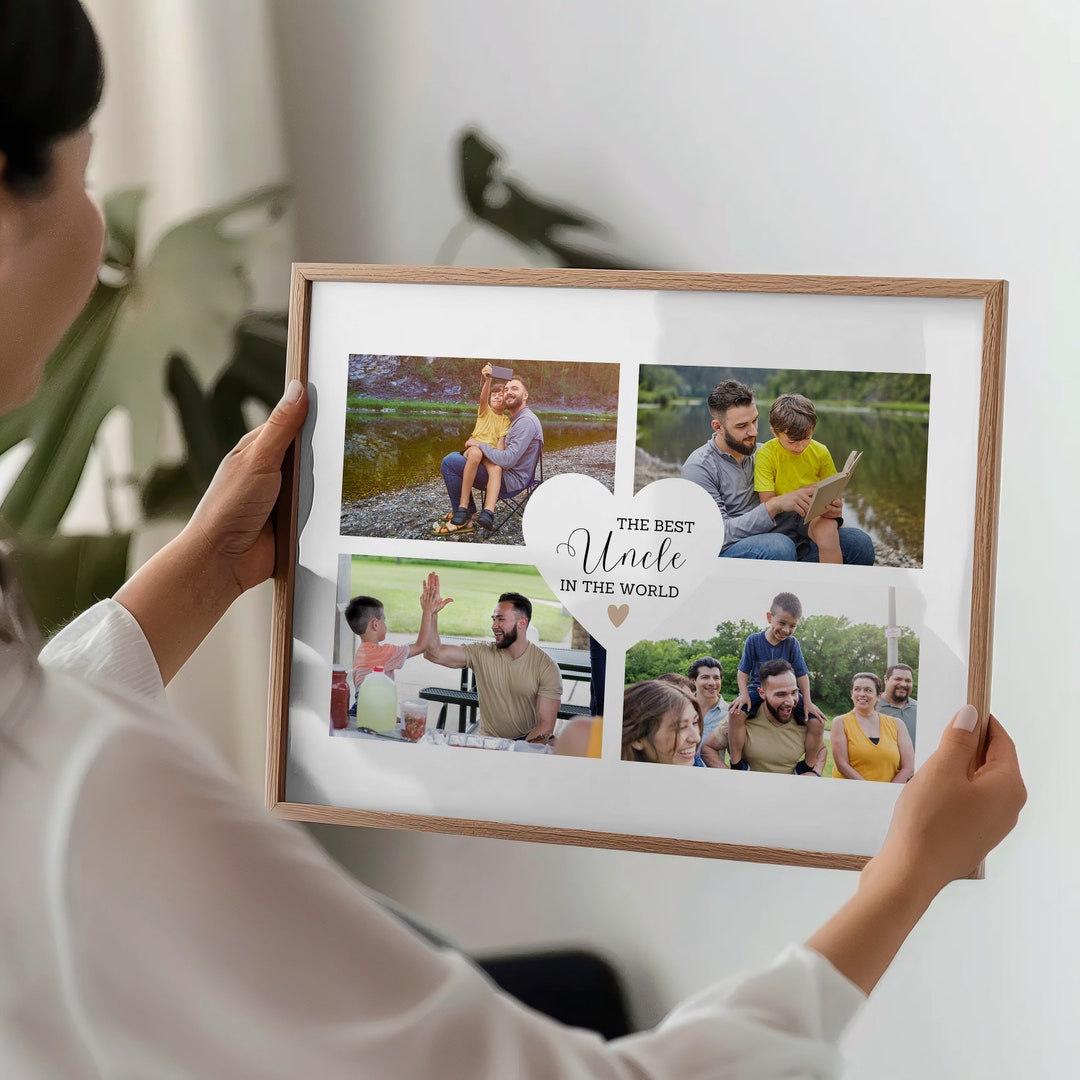 Personalised Framed Best Uncle Photo Print, Gift for Uncle, Cool Uncle ...