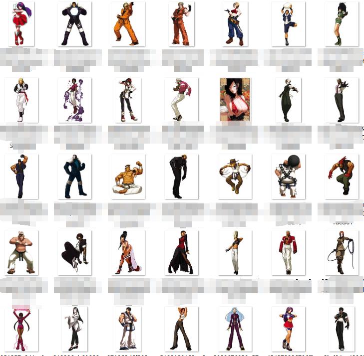 1300 King of Fighters Character Illustrations, Game Character ...
