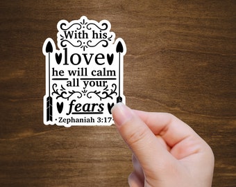 Zephaniah 3:17 He Will Rejoice Over You With Loud Singing Wall Decor ...