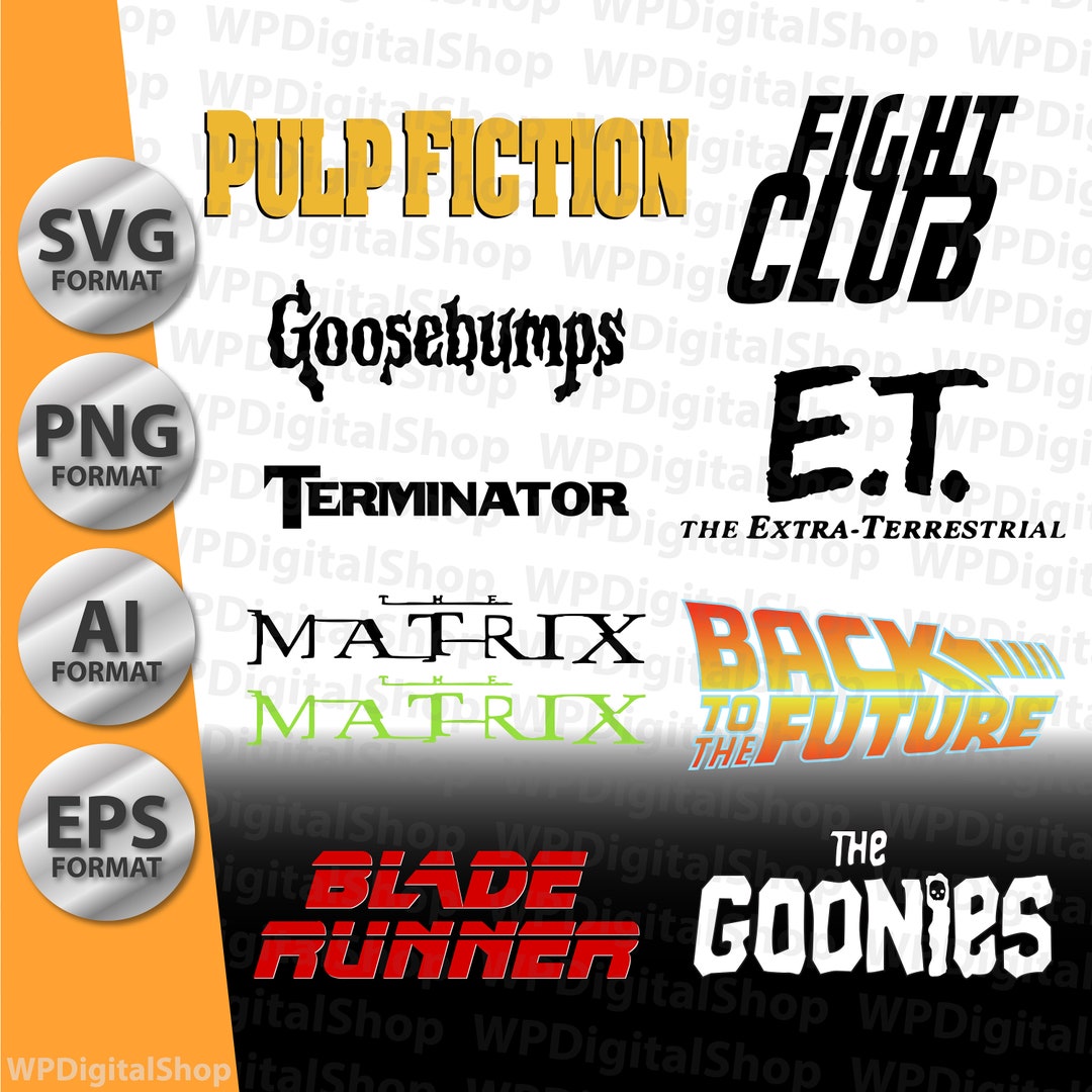 Movie Logo Multi Format Bundle Film Logos SVG, PNG, AI Ready to Print ...