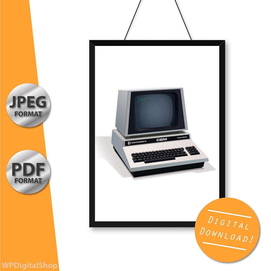Commodore CBM Digital Poster Retro Digital Download Posters Digital ...