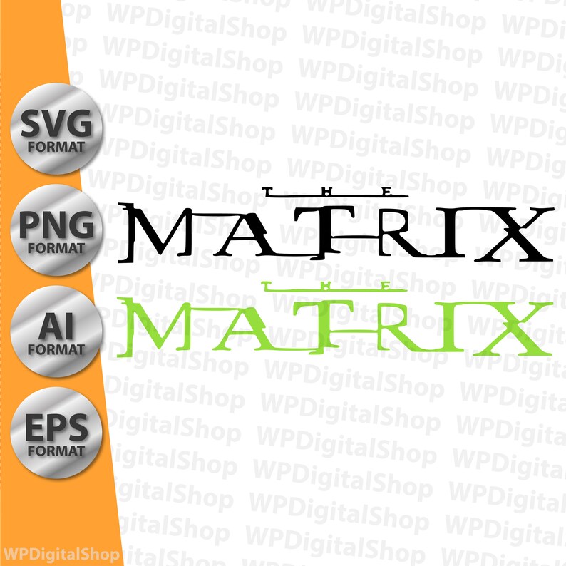 Matrix Logo Bundle SVG and PNG Files for Digital Crafting Stunning ...