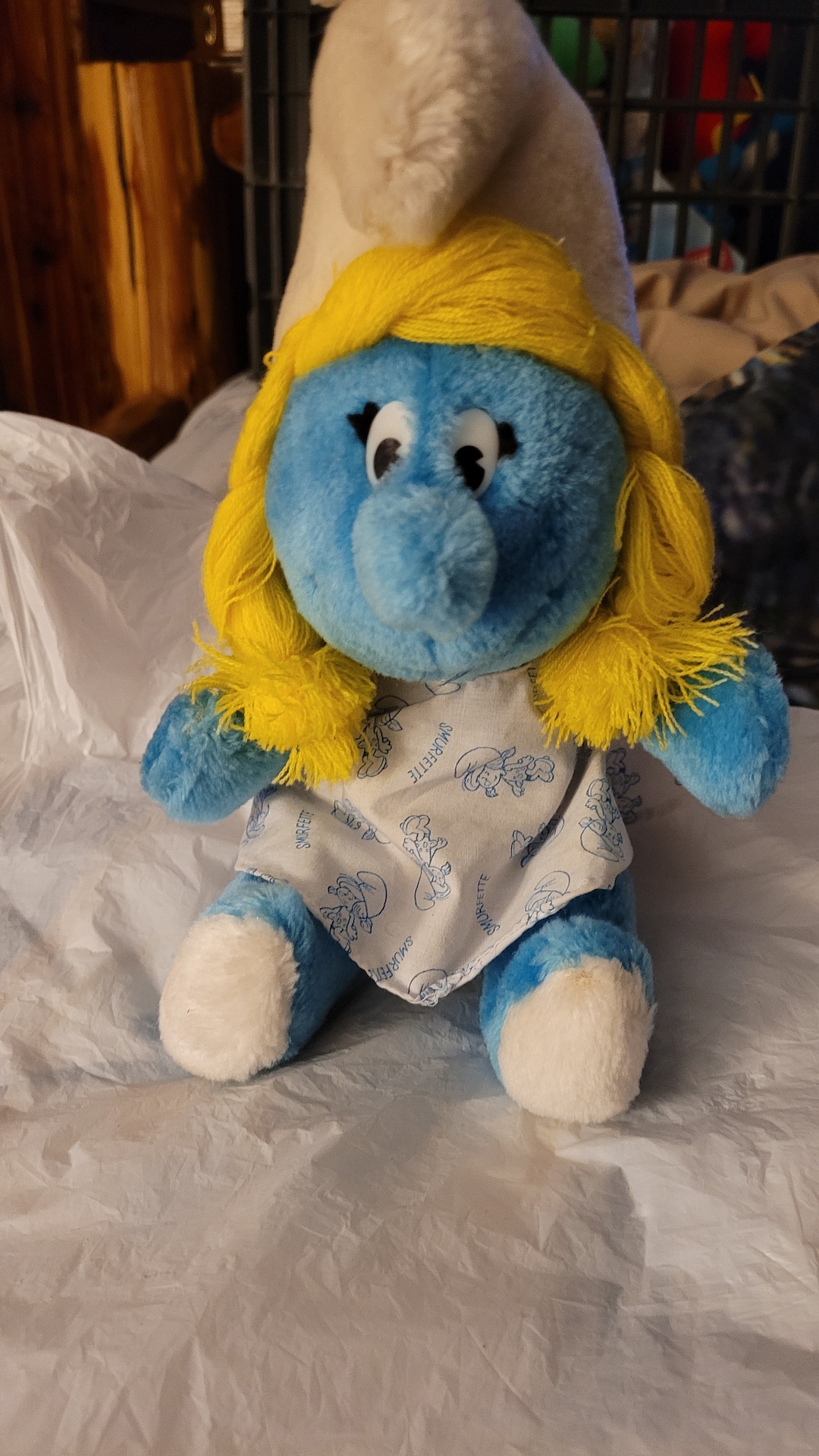 Vintage Toys Smurfette 1981 Stuffed Doll #1745 - Etsy