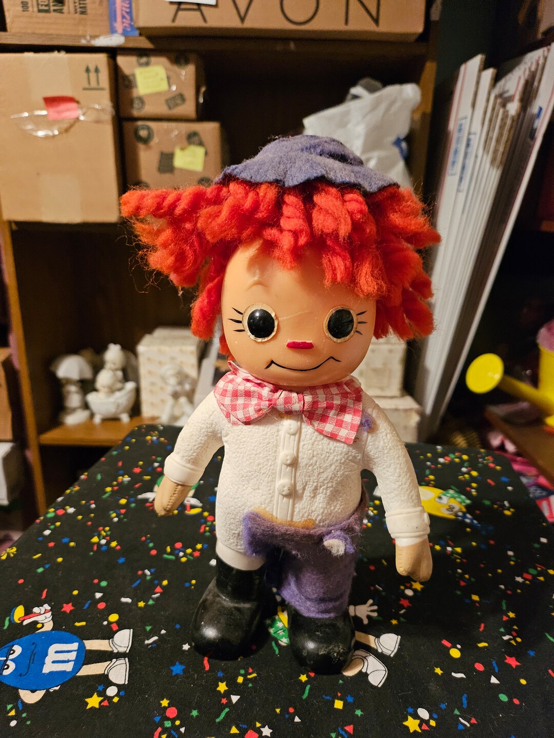 Antique Raggedy Andy Bank - Etsy