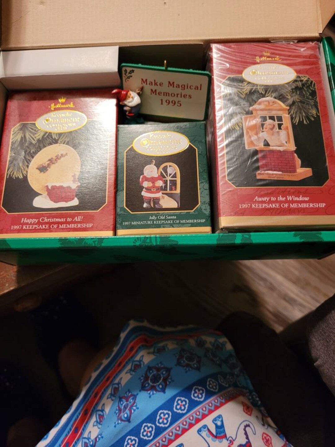 1995 Hallmark Membership Box Hallmark Keepsake Ornament Box #500 - Etsy