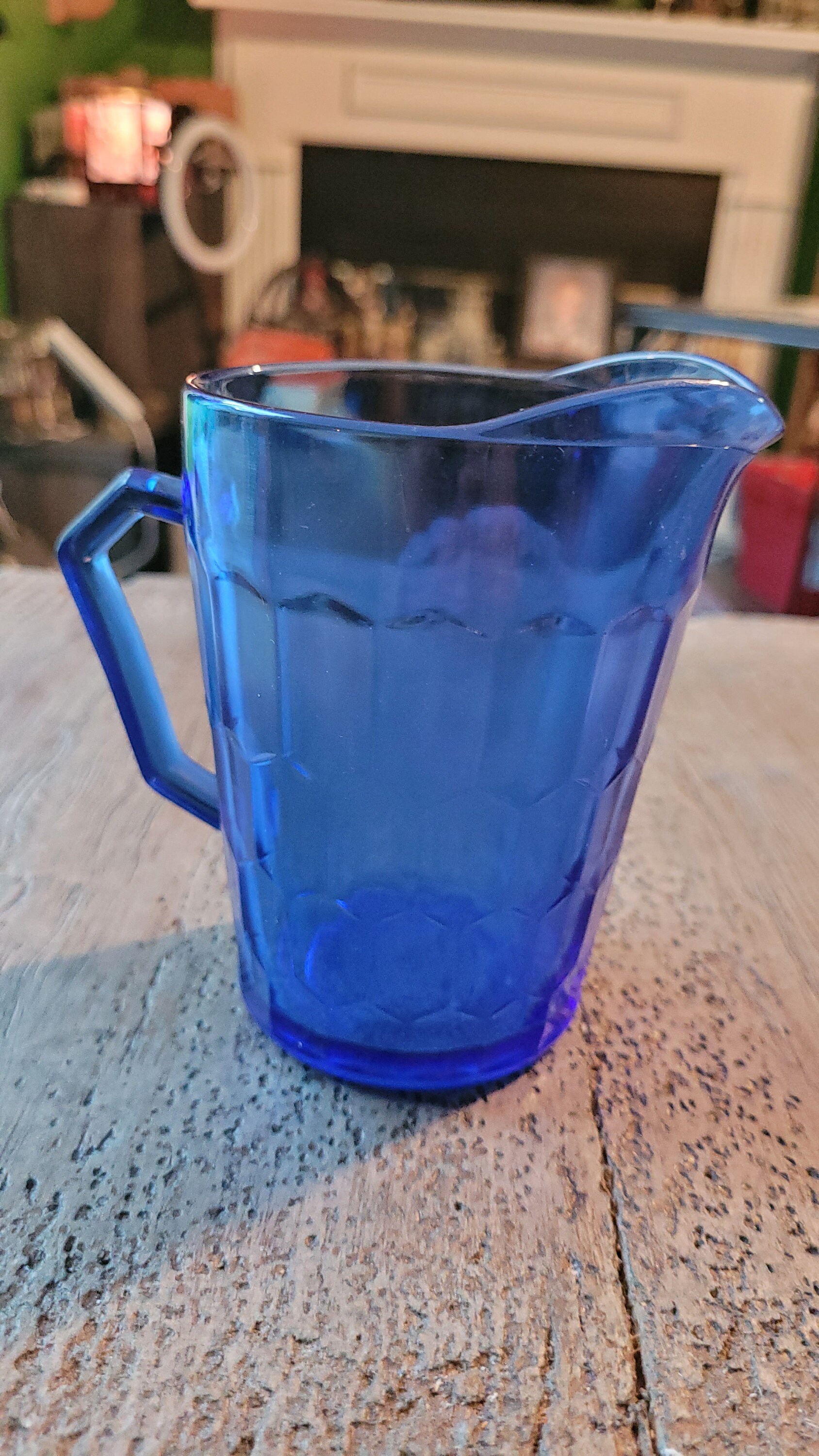 Antique 1930s Cobalt Blue Depression Glass Shirley Temple Glass191192 ...