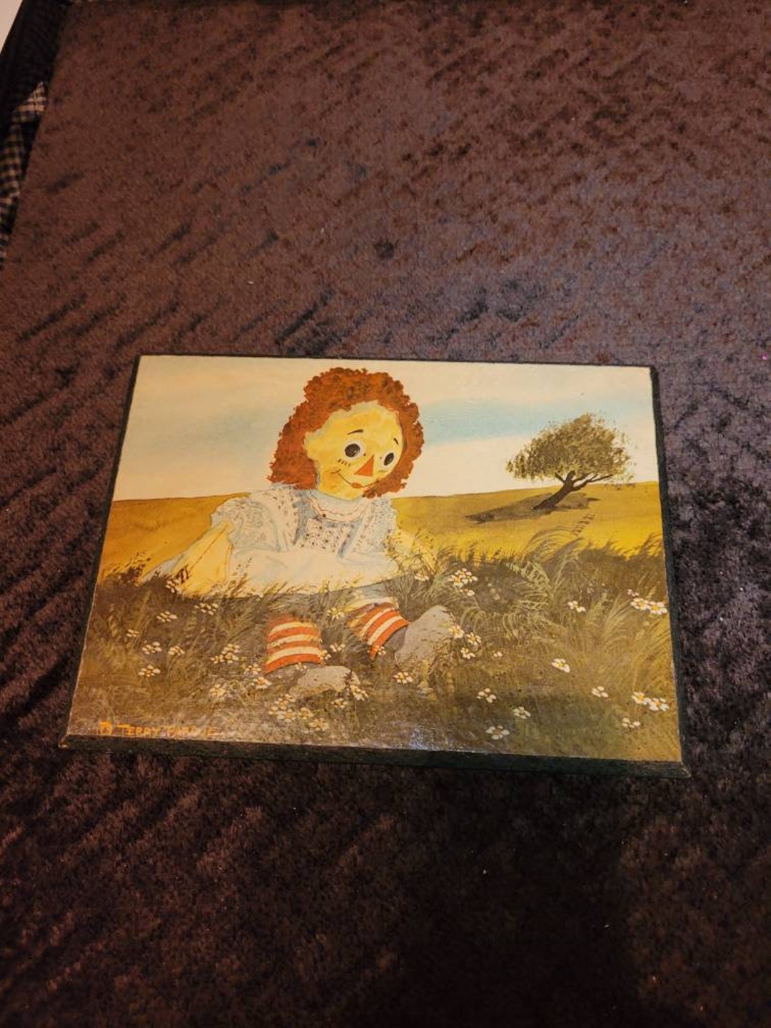 Antique Raggedy Ann Picture by Terry Pardue #box1 - Etsy