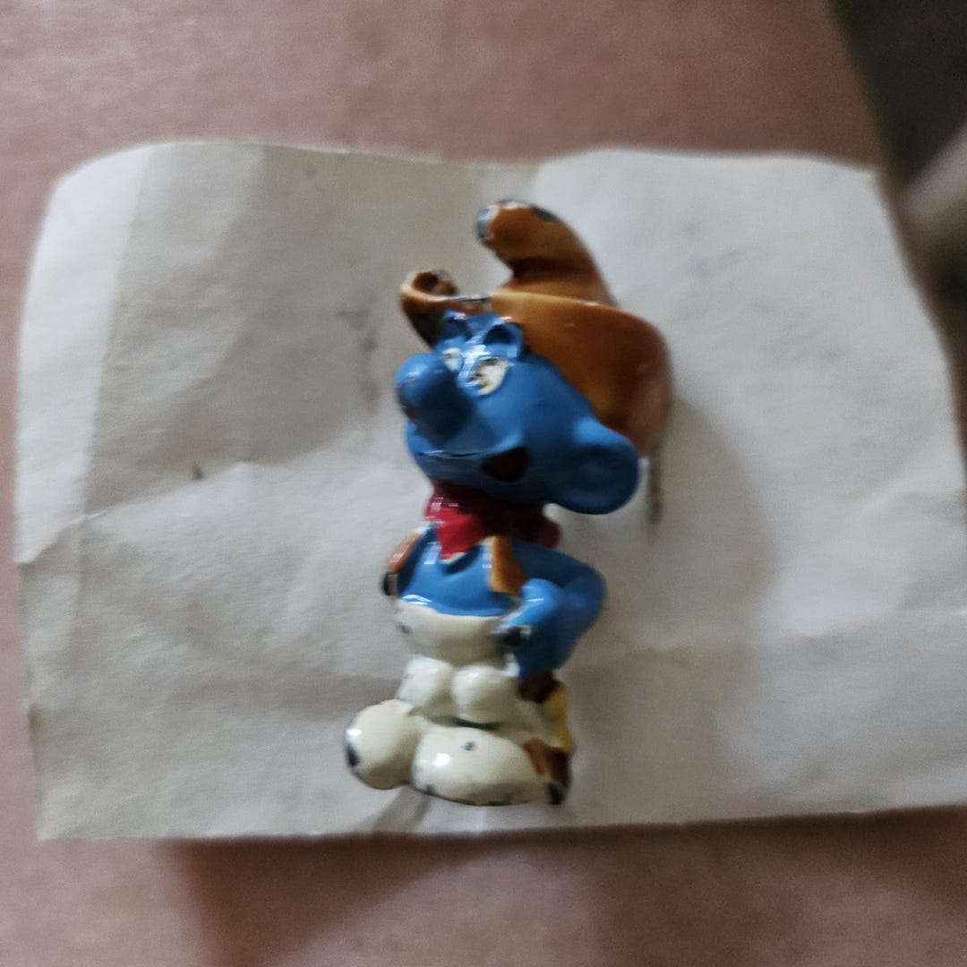 Antique 1980s Metal Smurf Cowboy Pin #1078 Box 11 - Etsy