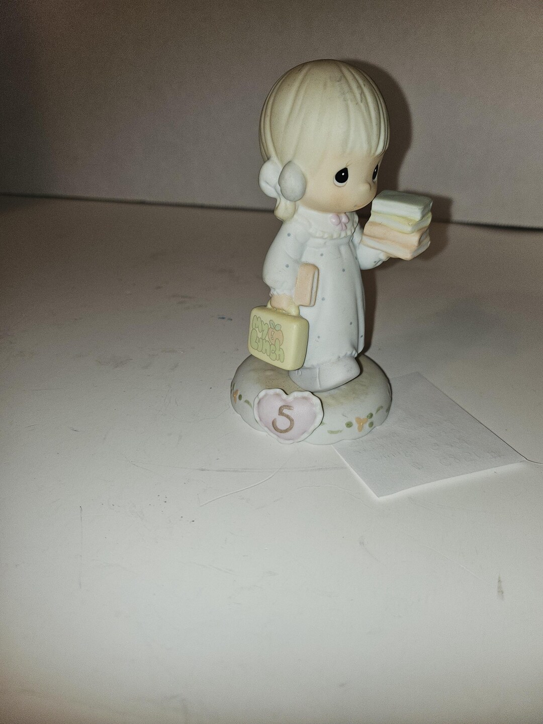 Vintage 1994 Precious Moments Growing in Grace Age 5 Girl With Books ...