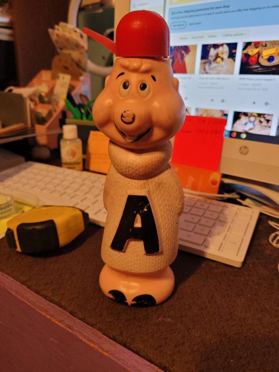 1963 Alvin Chipmunk Bubble Bath Bottle #1477 - Etsy