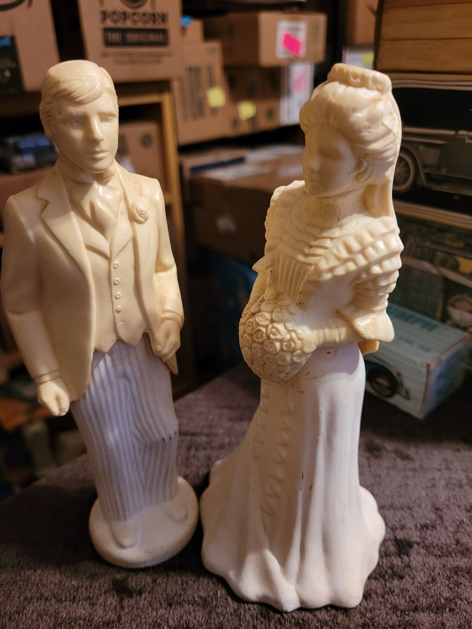 Antique 1970s Avon Decanter Bride and Groom - Etsy