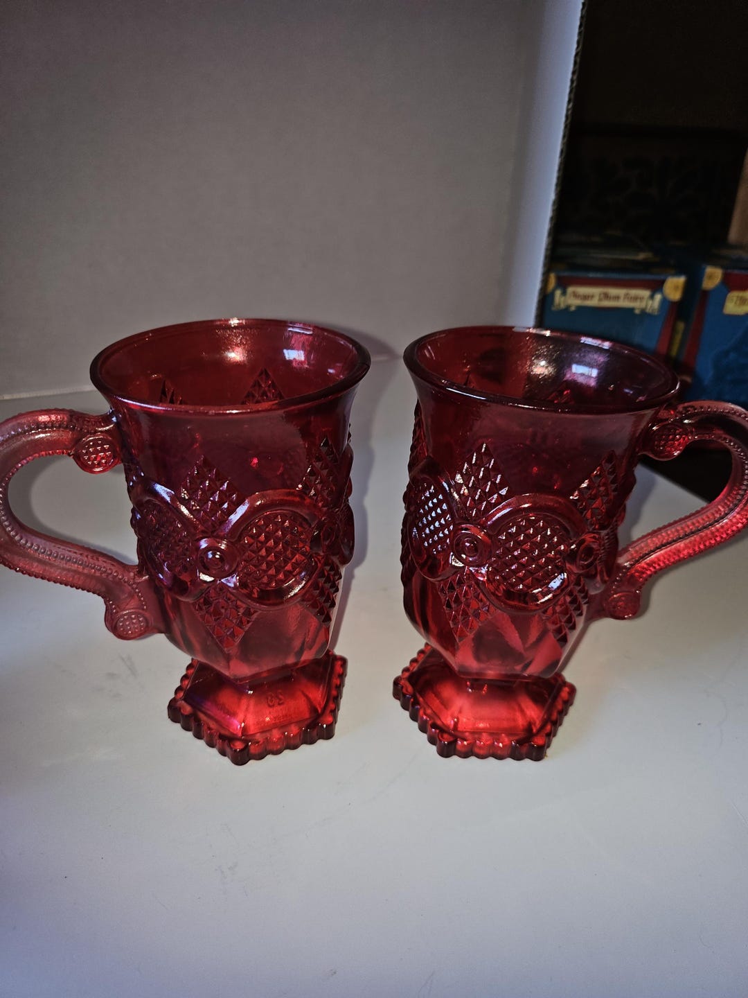 Antique 1976 Avon Red Cape Cod Avon 2pcs #2220 - Etsy