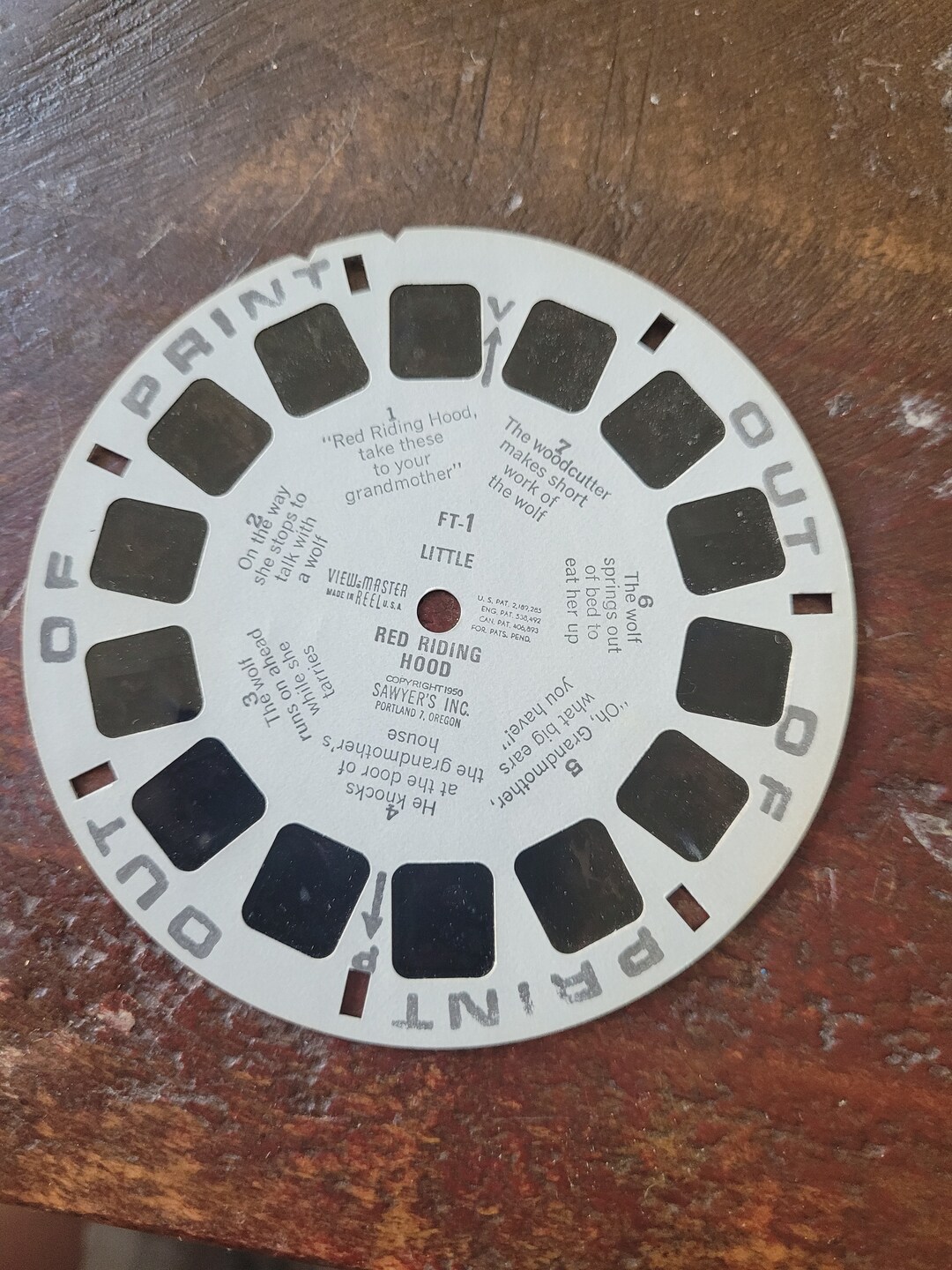 Antique 1950 Veiw-master Reels Little Red Riding Hood #951 Box6 - Etsy