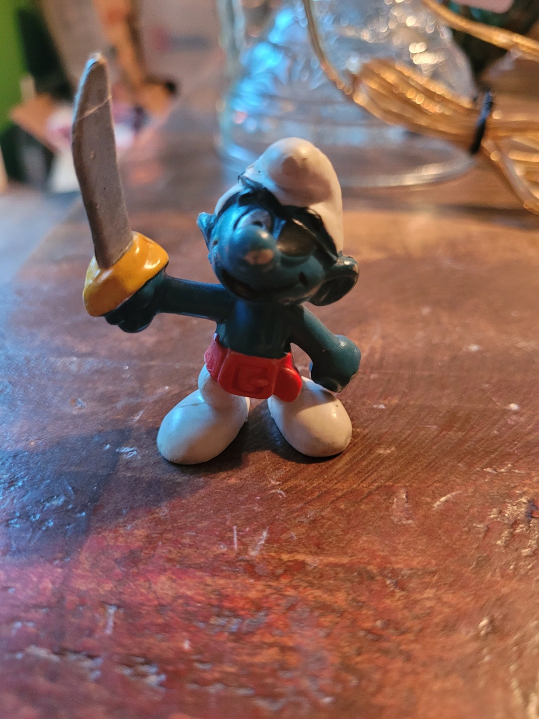 Antique 1978 Smurf Pirate - Etsy