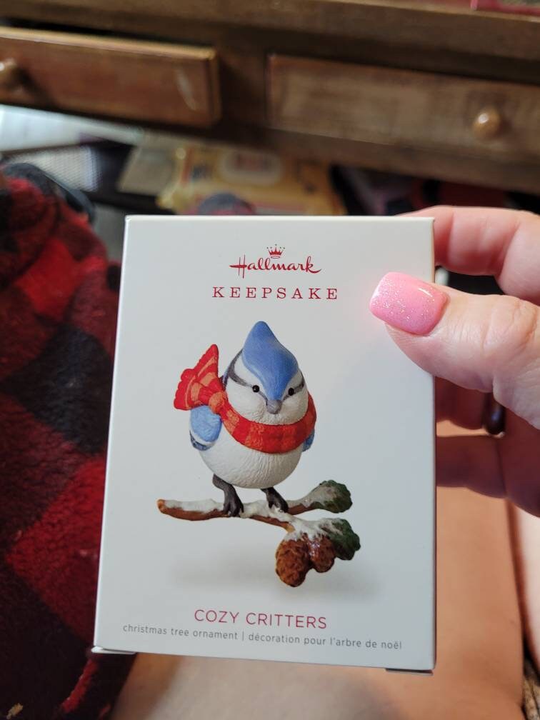 2018 Cozy Critters Blue Bird Hallmark Keepsake Ornament637 - Etsy