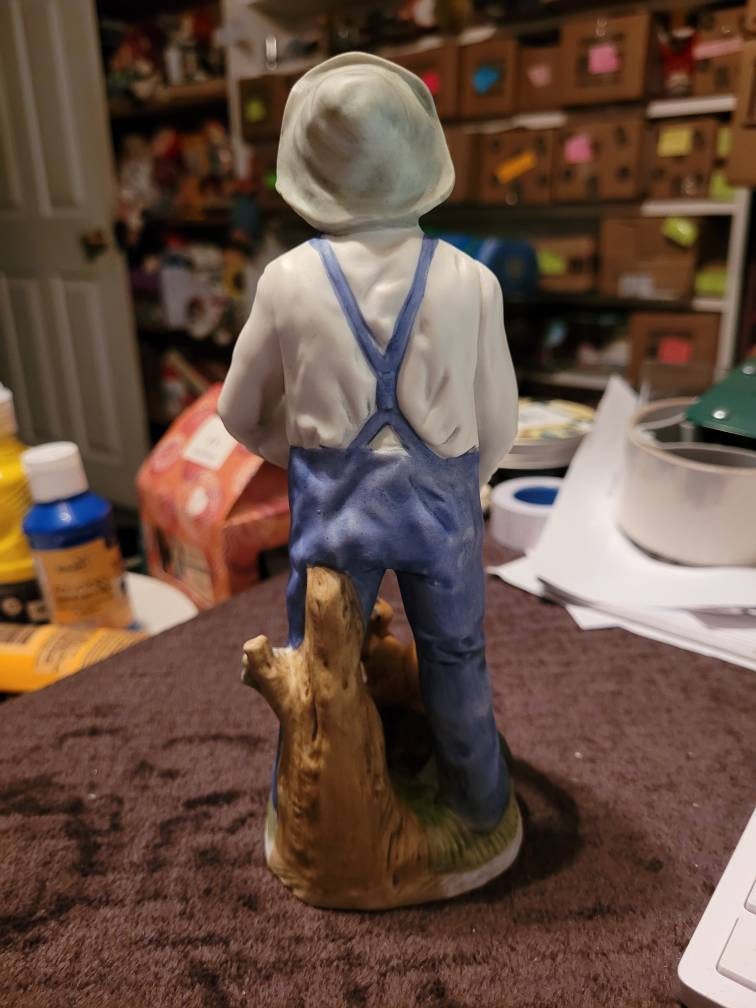 Vintage 1980s Homco Old Man With Squirl - Etsy