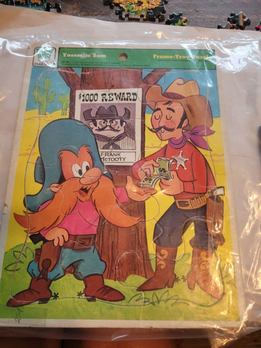 1974 Puzzle Yosemite Sam #1212 Bookshelf - Etsy