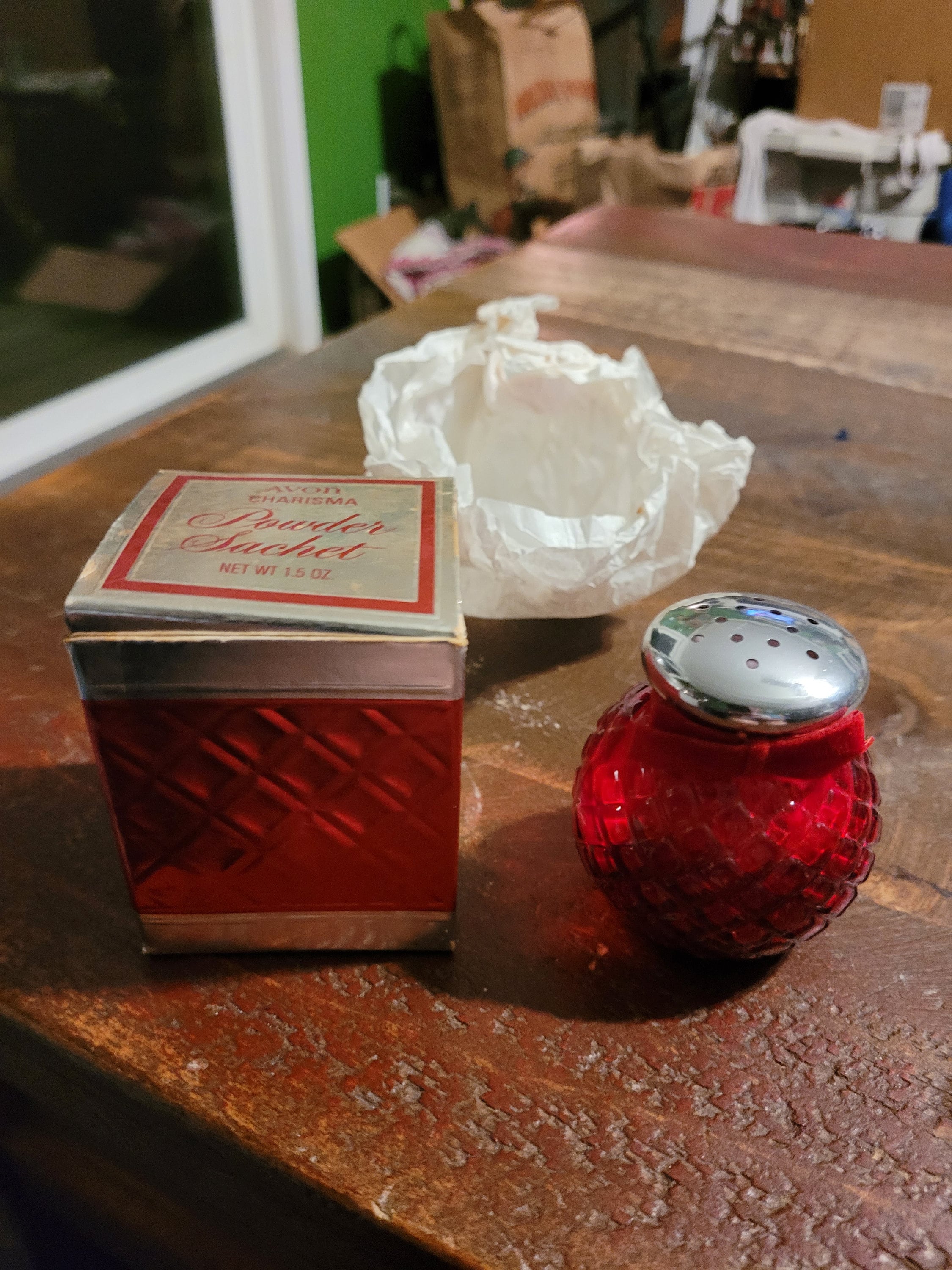 Antique 1970s Avon Decanter Powder Sachet Red Bulb #1863 - Etsy