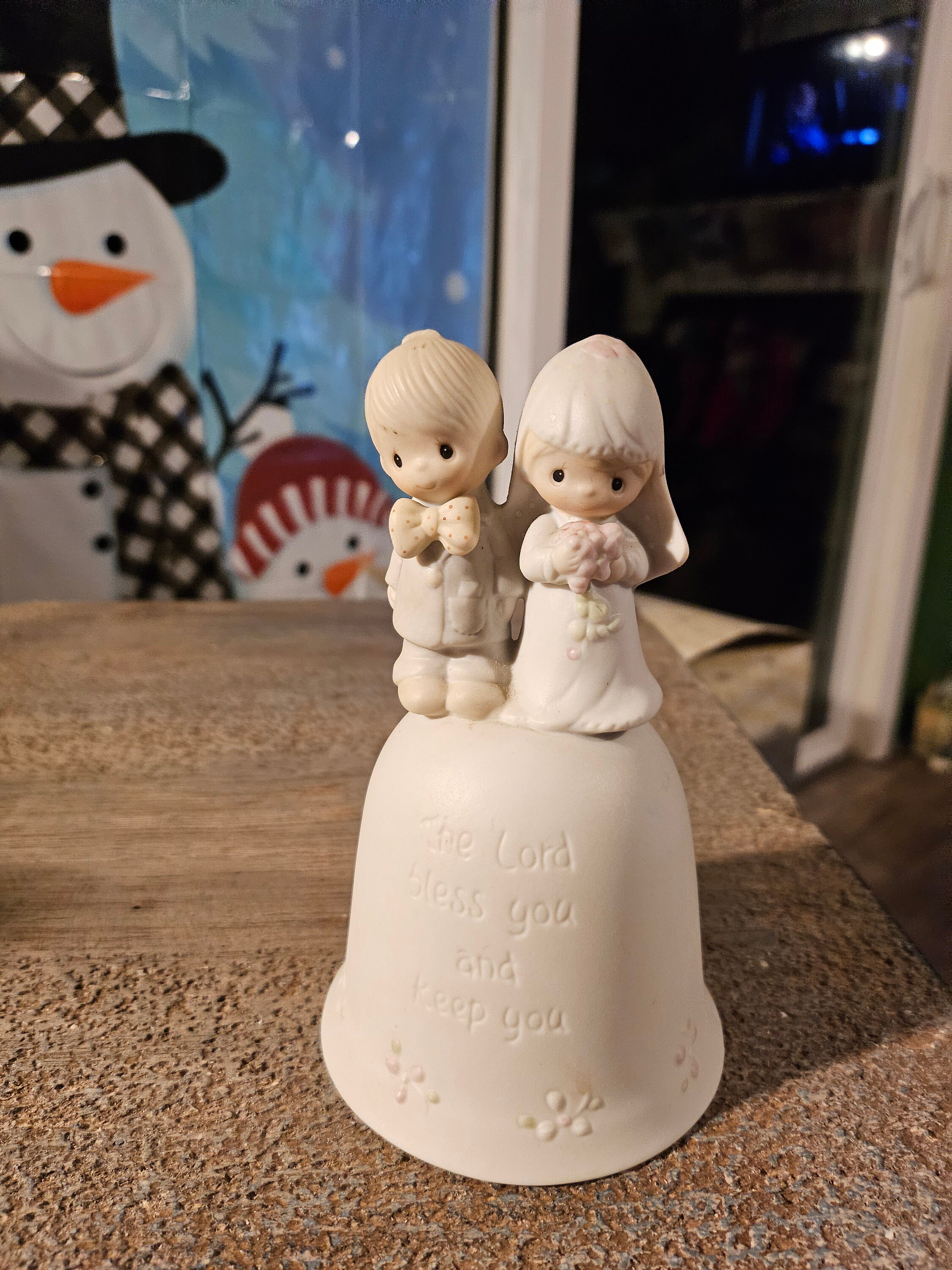 Antique 1981 Precious Moments Figurines Bell Bless the Two of You #1547 ...